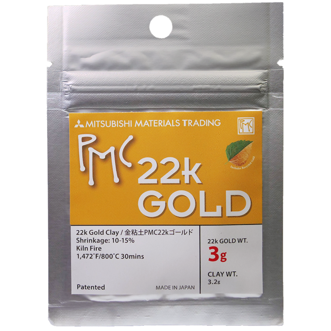 PMC 22K Gold Clay 3,2g - Metal Clay und Zubehör, Schmuck aus PMC und ...